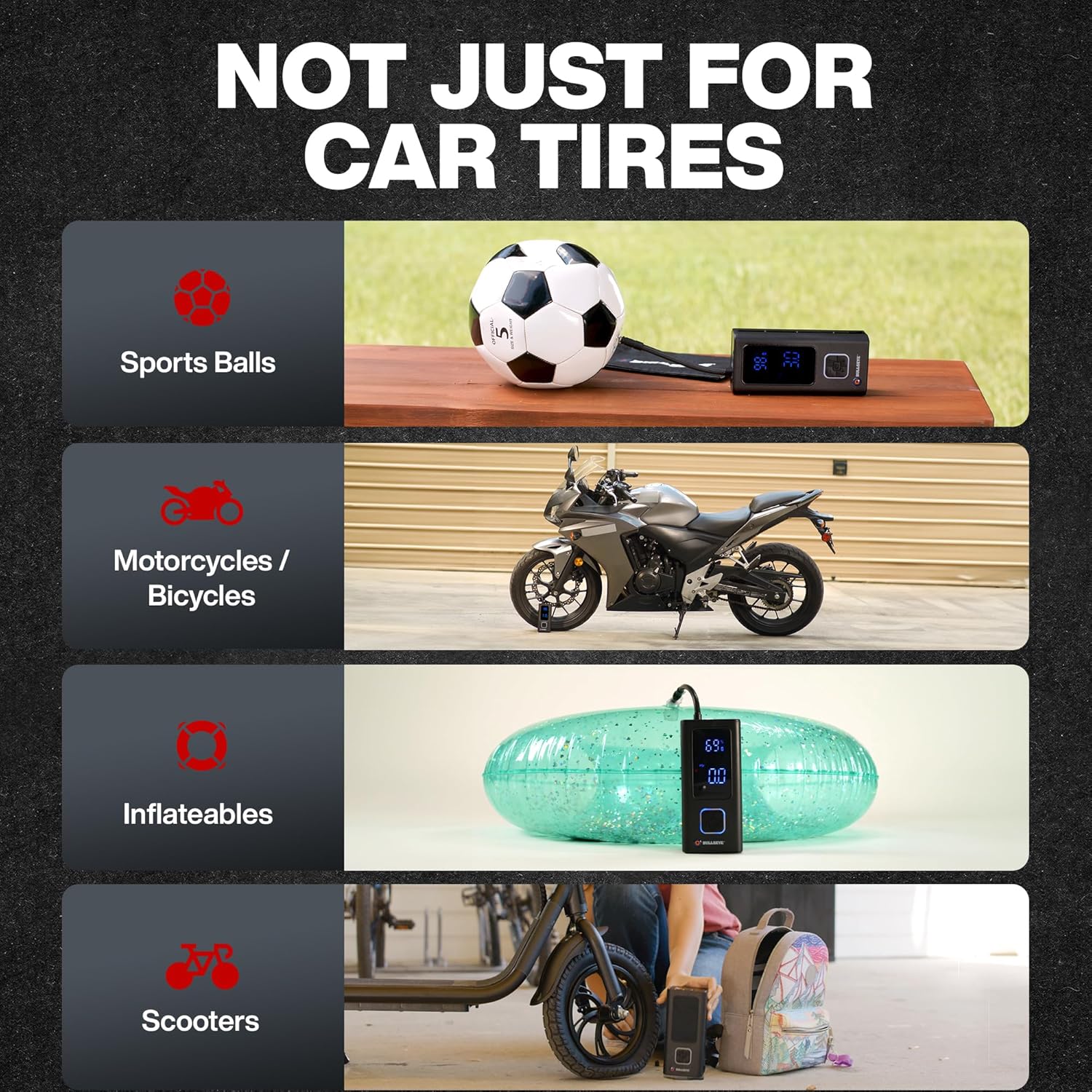 Bullseye Pocket Air Portable Tire Inflator For Car, Bike | Shop Now ...