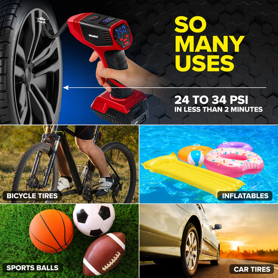 Bullseye Pro Portable Tire Inflator For Car, Bike, and More | Shop Now ...